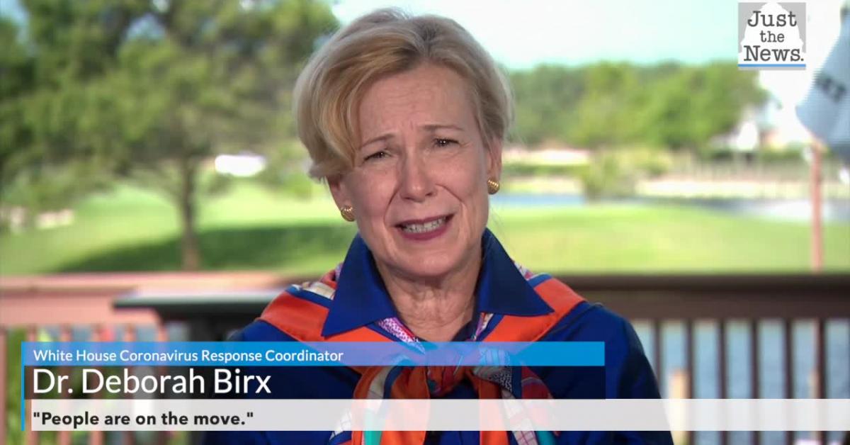 Dr. Birx: I can tell you across America right now people are on the ...